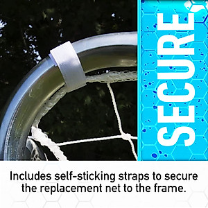 Franklin Sports Soccer Replacement Goal Nets and Soccer Goal Straps - Replacement Soccer Net For 12'x6' Soccer Goals