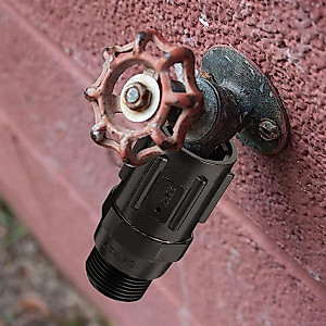 ULTECHNOVO Drip Irrigation Valve Garden Pressure Regulator Valve for Farm Garden Park Irrigation (25 PSI Black) Drip Irrigation Pressure Regulator