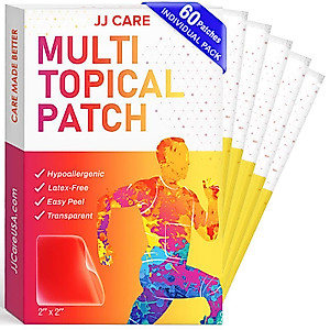JJ CARE Multi Topical Patch (Pack of 60), Daily Use Topical Patch for 2 Months Supply, Essential Patches for Wellness Support