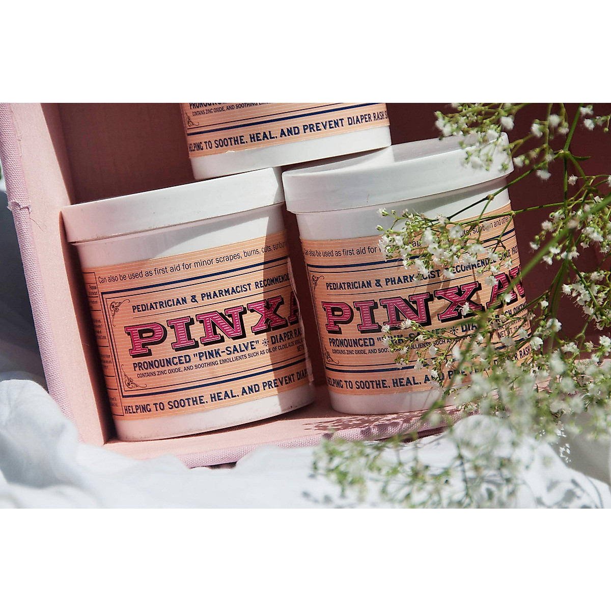 PINXAV Healing Cream, Fast Relief for Diaper Rash, Eczema, Chafing, Bed Sores, Acne, and Minor Cuts and Burns (16 OZ)