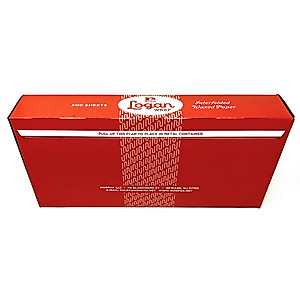 Logan Interfolded Dry Wax Paper Grease Proof Deli Paper 12 Inch x 10 3/4 Inch-, 500 Count (500 Count)