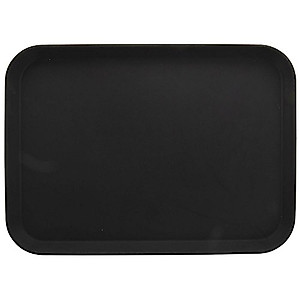 HUBERT Serving Tray Nonskid Black Rectangular- 22" L x 16" W x 1" H