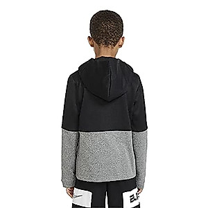 Nike Youth 8-18 Kids Therma Elite Pullover Hoodie (X-Large, Black/Carbon Heather/White)