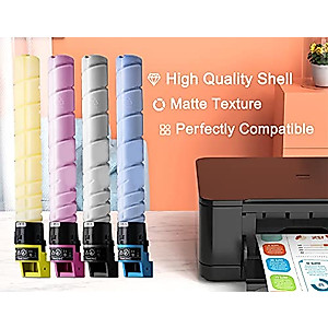 Ledes High Yield 4 Pack TN626 Toner Cartridge Compatible Replacement for Konica Minolta TN-626 tn 626 for Bizhub C450i C550i C650i Printer ACV1130 ACV1230 ACV1330 ACV1430,28000 Pages, BK, C, M, Y