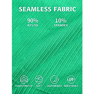 ATTRACO Women's Longline Sports Bra Tank Top Padded Athletic Yoga Tops Tight Fit Green