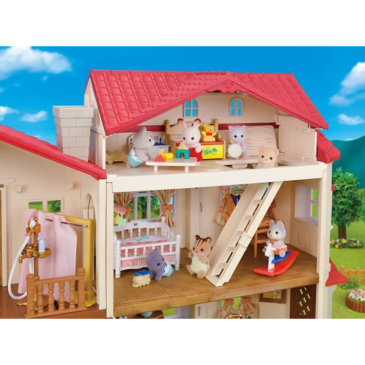 Red Roof Country Home Secret Attic Playroom