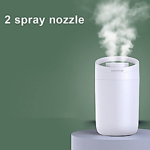 Air Humidifier, Top Filling Cool Mist Humidifier 3L Big Capacity Water Tank for Baby Bedroom Office Home 10 Hour Auto Shut-Off (3L-White)