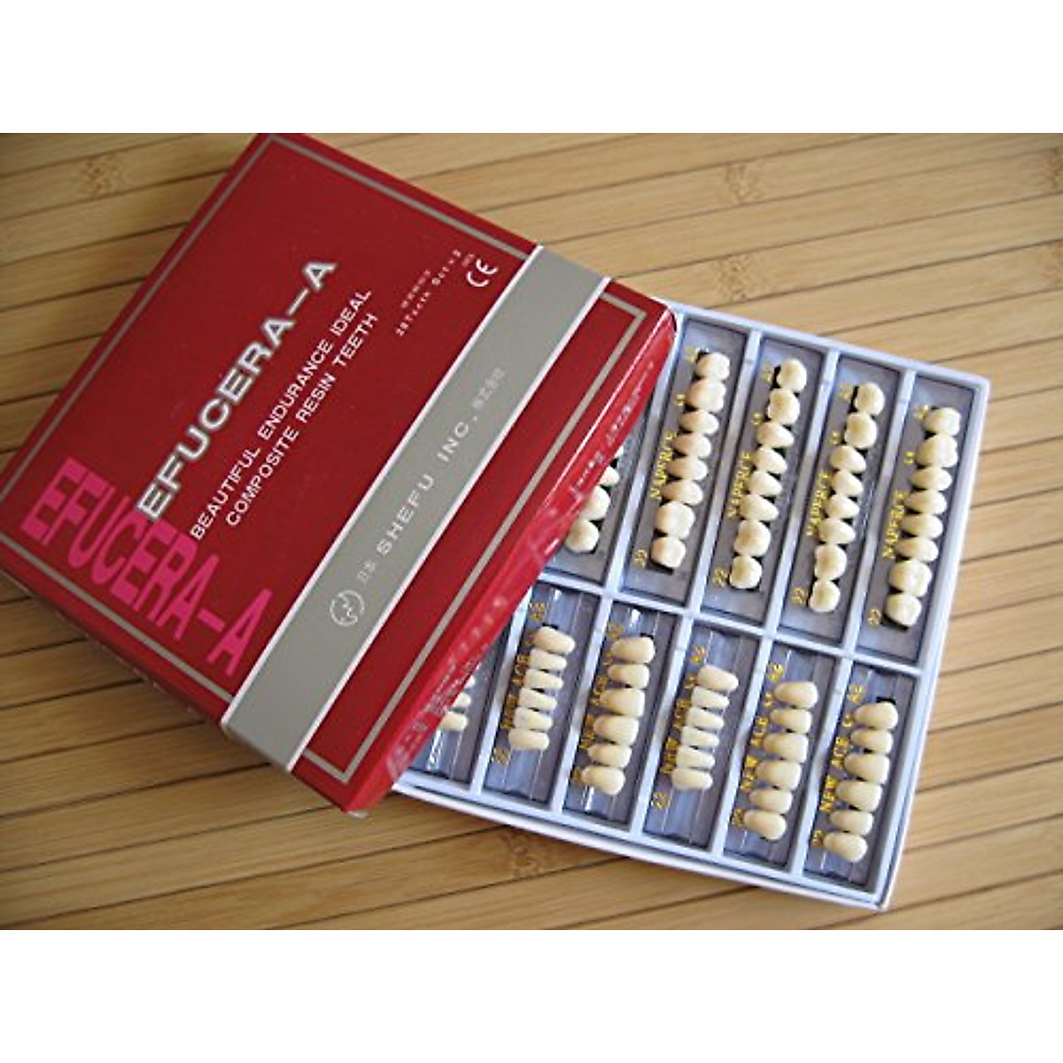 24 Plate 28X1 A1 Denture Shanghai ACRYLIC RESIN Teeth Dental Size 22