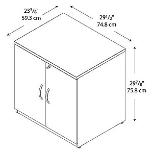 BUSH BUSINESS FURNITURE Series C Collection 30W Storage Cabinet in Hansen Cherry