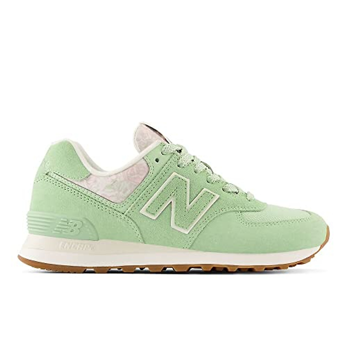 New Balance Women's 574 V2 Plant Café Sneaker, Avocado/Sea Salt/White, 7.5