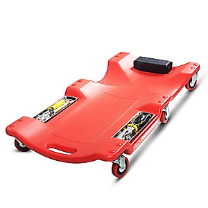 BESTOOL 40'' Heavy-Duty Mechanic Creeper with Durable Casters, Low-Profile Design, Magnetic Tool Plate