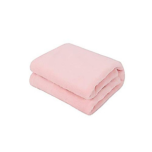 EMME Baby Fleece Blanket Fuzzy Blankets for Girls Receiving Blanket for Toddler, Infant and Newborns Warm Cozy Daycare Nursery Blanket for Crib, Stroller, Nap, Outdoor, Decor (Pink, 30"x40")