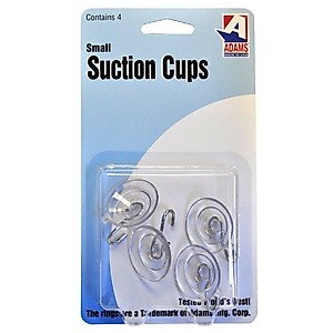 Adams Manufacturing 7500-77-3040 1 1/8" Suction Cups, Small, 4 Pack