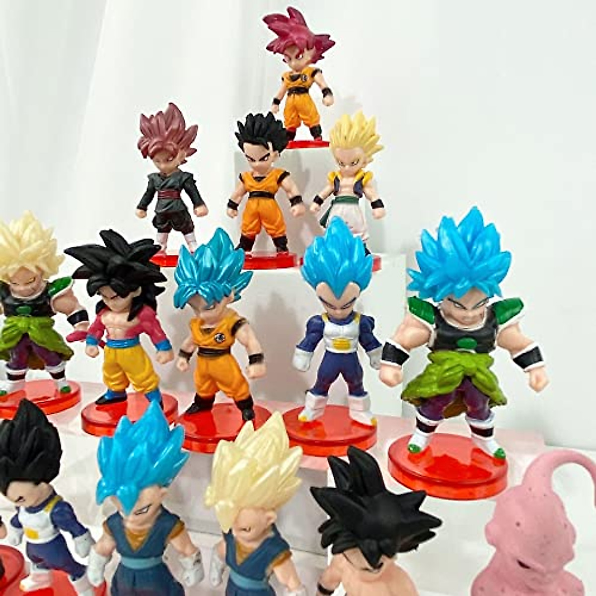 Dragon Ball Z 16-Piece Action Figure Set, 3-inch Collectibles for Cake Toppers & Party Favors