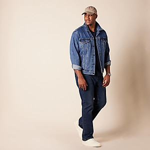 Amazon Essentials Men's Jeans, Slim Fit Stretch, 32W x 34L, Dark Wash, Bootcut