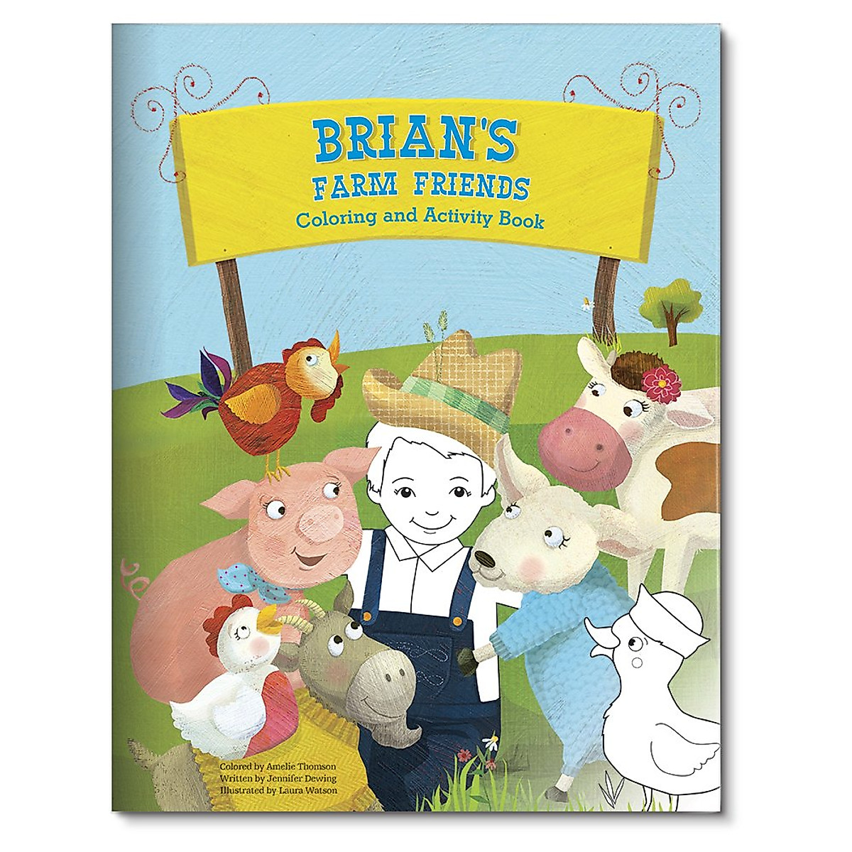 Personalized Coloring & Activity Book for Kids - I See Me! (Farm)