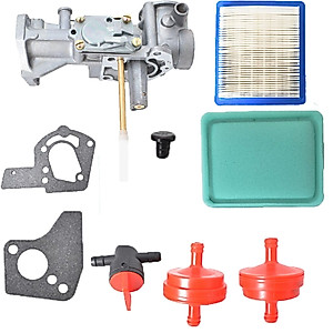 raseparter 498298 Carburetor with 491588S Air Filter 491435 Pre Filter Replacement for 5HP Engine 498298 692784 495951 495426 135207 135202 135212 135217 135232 Series Carb
