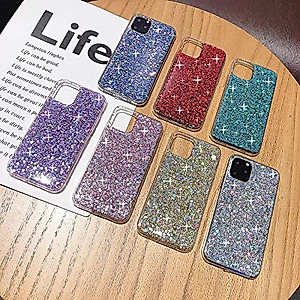 Winzizo for iPhone 12 Case and iPhone 12 Pro Case Gel Clear Glitter Sparkle Bling Women Girls Cases Cute Rubber Slim Soft Silicone TPU Shockproof Drop Phone Protective Cover 6.1 inch (Silver)