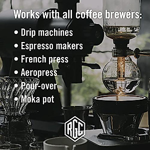 Real Good Coffee Company - Whole Bean Coffee - Donut Shop Medium Roast Coffee Beans - 2 Pound Bag - 100% Whole Arabica Beans - Grind at Home, Brew How You Like