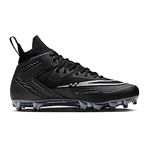 Nike Alpha Huarache 8 Elite CW4440-011 Black-Grey Men's Lacrosse Cleats 7.5 US