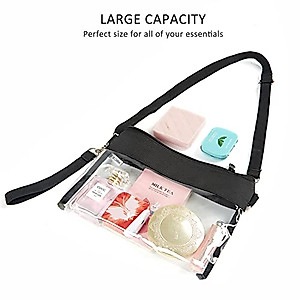 Clear Crossbody Purse Bag - PGA,NCAA Stadium Approved Clear Tote Bag