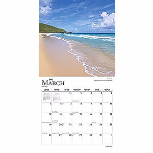 Puerto Rico | 2023 12 x 24 Inch Monthly Square Wall Calendar | BrownTrout | Travel Scenic Caribbean