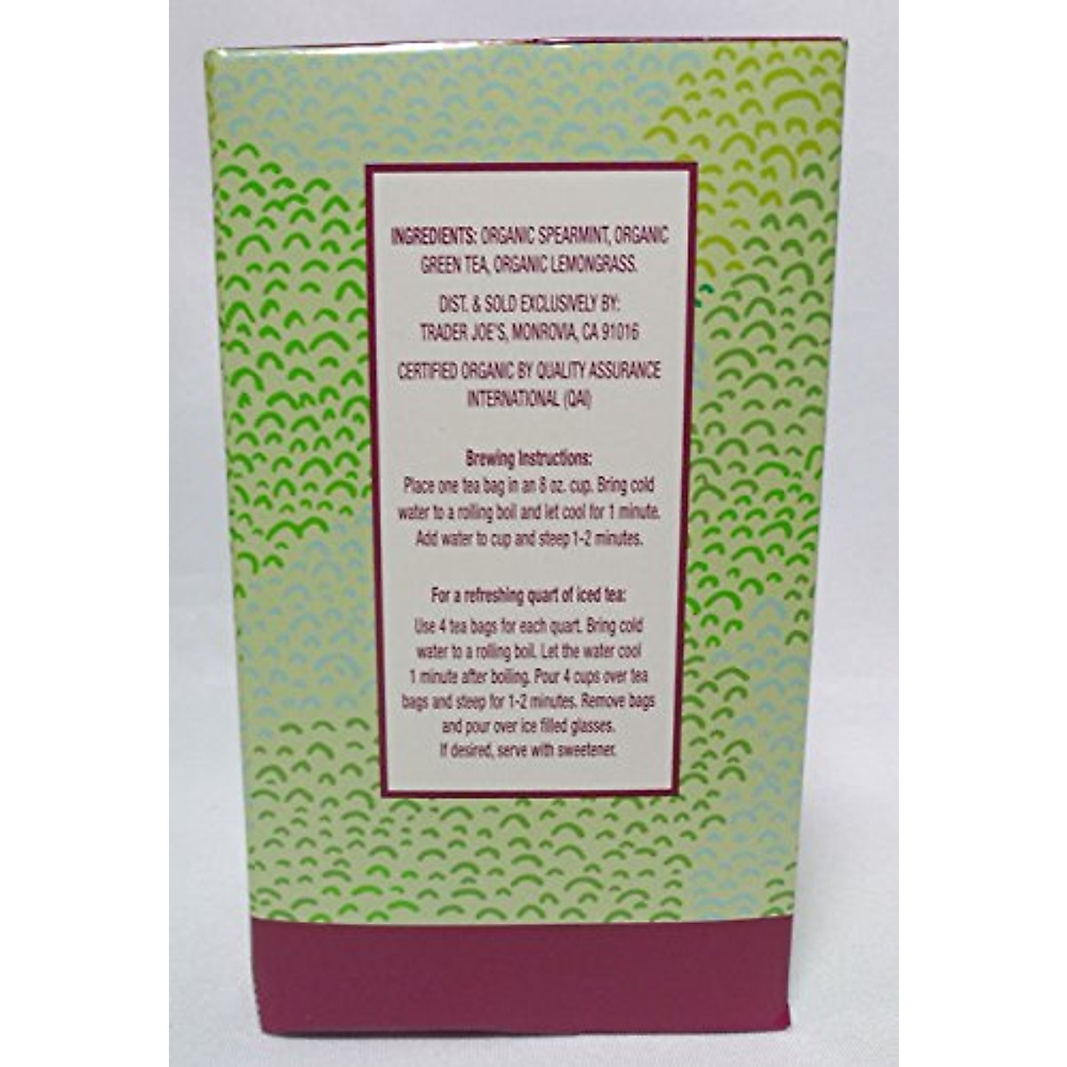 Trader Joe's Moroccan Mint Green Tea (Pack of 2)