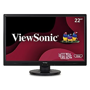 ViewSonic VA2246MH-LED 22in 1080p LED Monitor HDMI, VGA (Renewed)