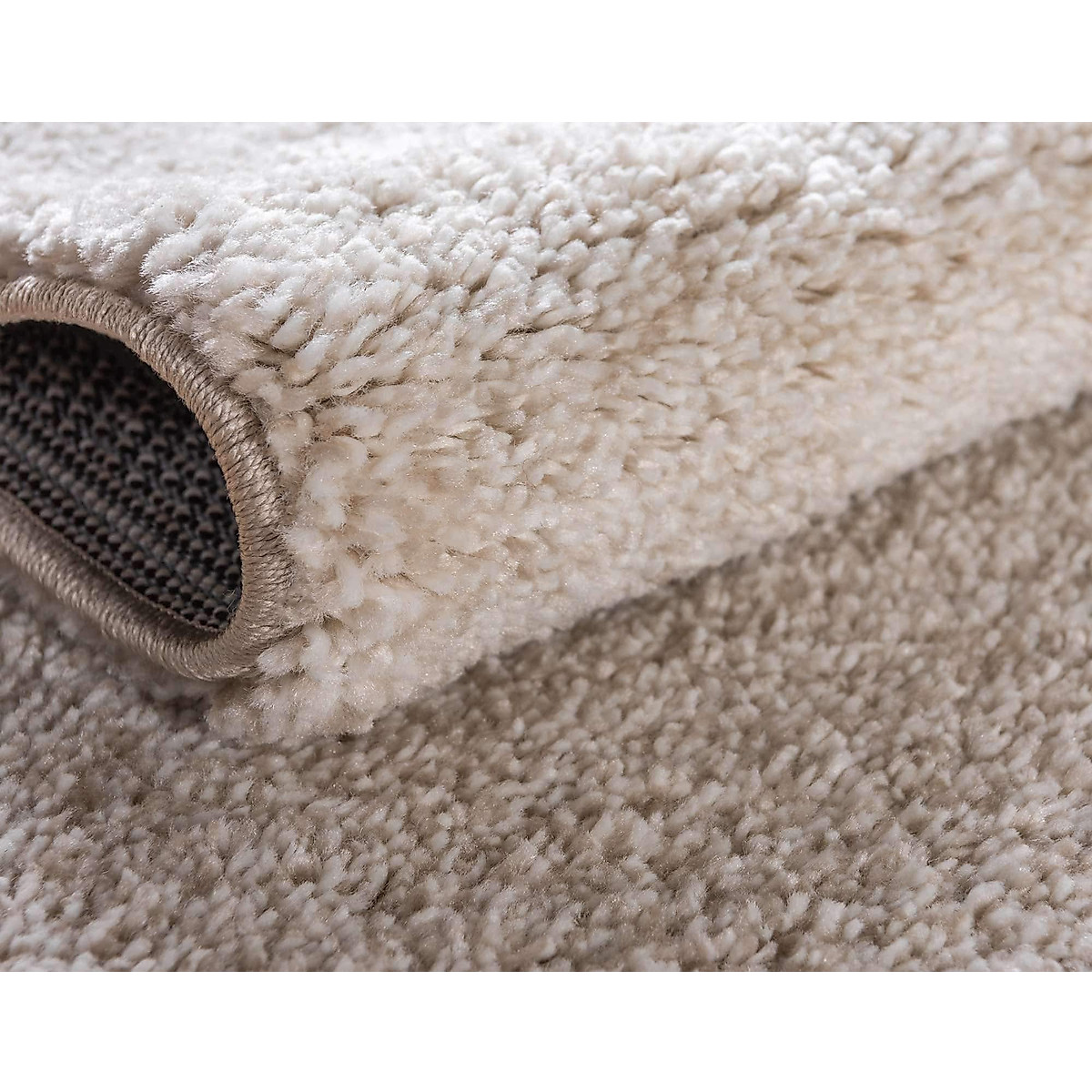 Unique Loom Solo Collection Area Rug - Calabasas (10' x 13' Rectangle, Ivory)