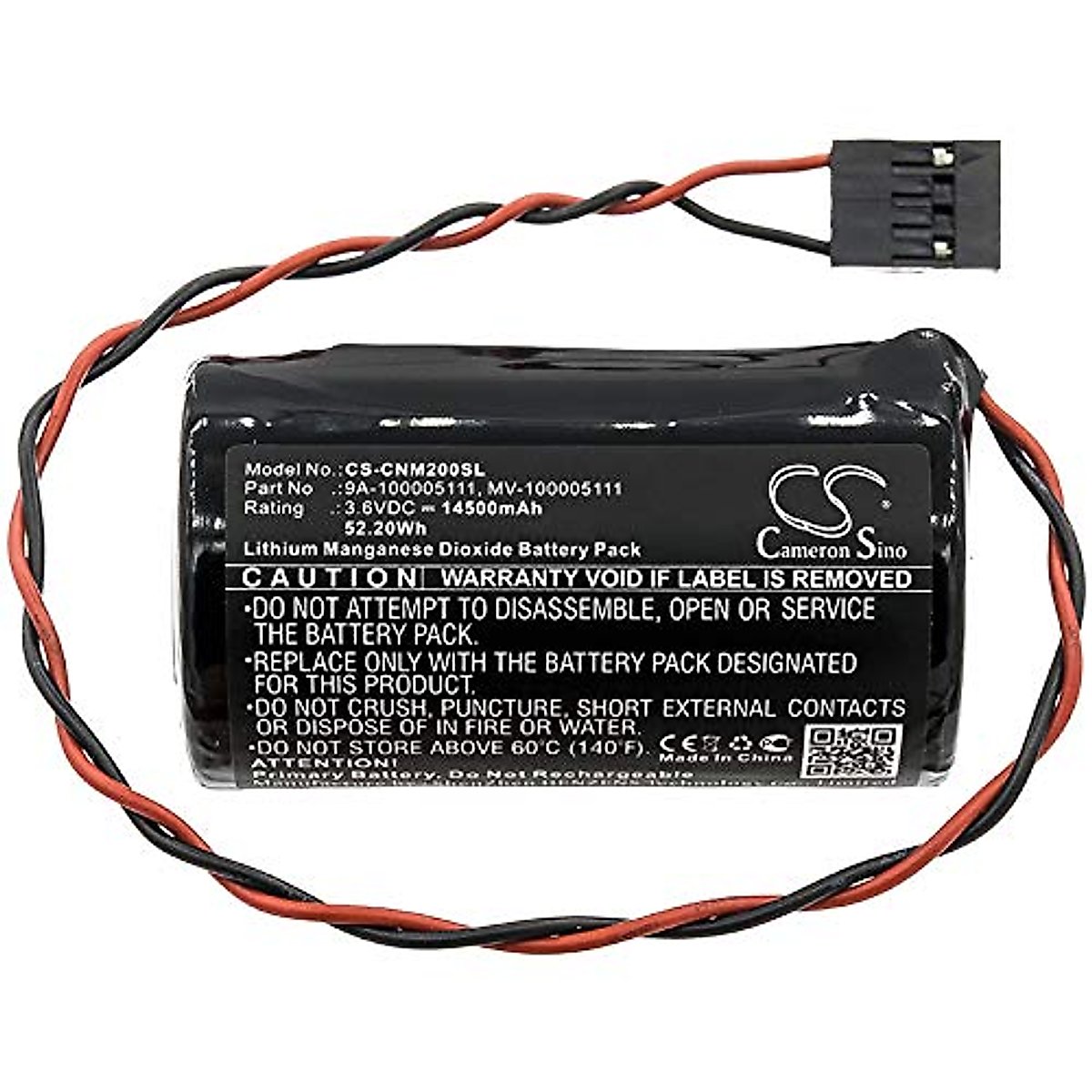 KDXY Compatible with Battery Cameron Nuflo 9A-100005111, LS33600-CN1, MV-100005111 MC-II Plus, MC-II Plus EXP, MC-III Plus EXP Flow Analyzer, MC-III Plus Flow Analyzers