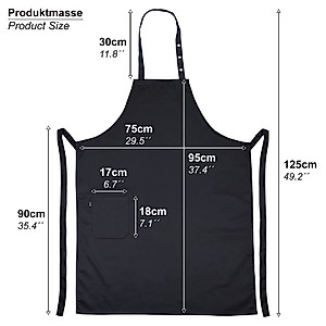 EXPRESS-STICKEREI BAKING BREAD Embroidered Bib Apron with Slogan for hobbybakers adjustable baking Apron with Pocket for men women Kitchen Gift for Mother, Daughter, Grandma, Grandfather, Father