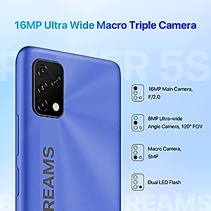 UMIDIGI Power 5S(4+32GB) Unlocked Cell Phone, 6.53" Full Screen, 6150mAh Battery Android Phone, Global Version Dual 4G Volte Smartphones…