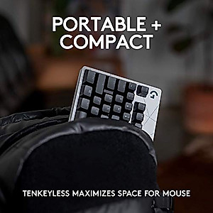 Logitech G PRO K/DA Mechanical Gaming Keyboard, Ultra-Portable Tenkeyless Design, Detachable Micro USB Cable, 16.8 Million Color LIGHTSYNC RGB backlit keys - Official League of Legends KDA Gaming Gear