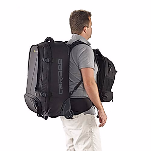 Caribee Wheeled Travel Pack Fast Track 75 Backpack (Black)