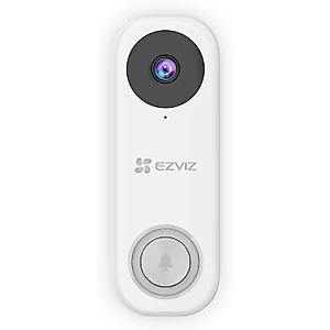 EZVIZ Video Doorbell Camera, 2.4Ghz/5Ghz Wi-Fi 1080P Wired Security Camera with AI-Human Detection, 2-Way Talk, Existing Wiring Required | DB1C