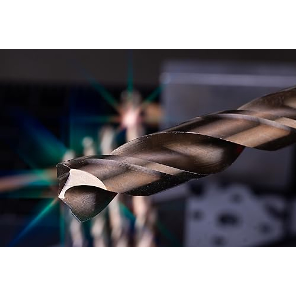 NordWolf 5-Piece M35 Cobalt Drill Bit Set for Stainless Steel, Hard Metals & Cast Iron, Jobber Length with 1/4" Hex Shank, SAE Sizes 3/16"-1/4"-5/16"-3/8"-1/2"