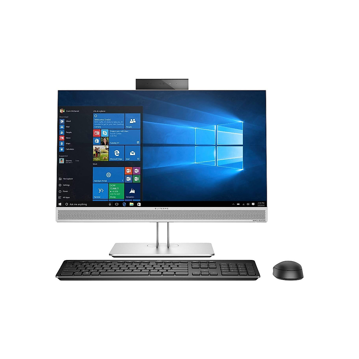 HP EliteOne 800 G4-AIO 23.8" FHD, Core i5-8500 3.0GHz, 16GB RAM, 512GB Solid State Drive,Wireless Mouse & Keyboard Windows 10 Pro 64Bit, CAM, (Renewed)