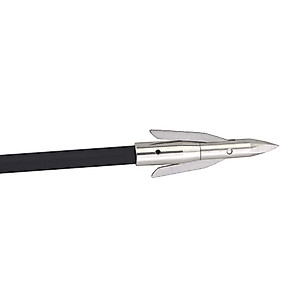 SHARROW 6/12 Pcs Archery Bowfishing Broadheads Stainless Steel Arrowhead Arrow Point Hunting Broadheads 288 Grain 2 Blades Screw in Arrow Tips (6 pcs)