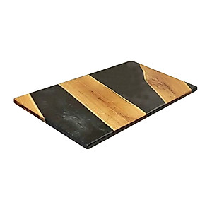 Epoxy Table, Live Edge Wooden Table, Epoxy Resin River Table, Natural Wood,Dining table, Natural Epoxy Table, Resin Table 42x24 inch