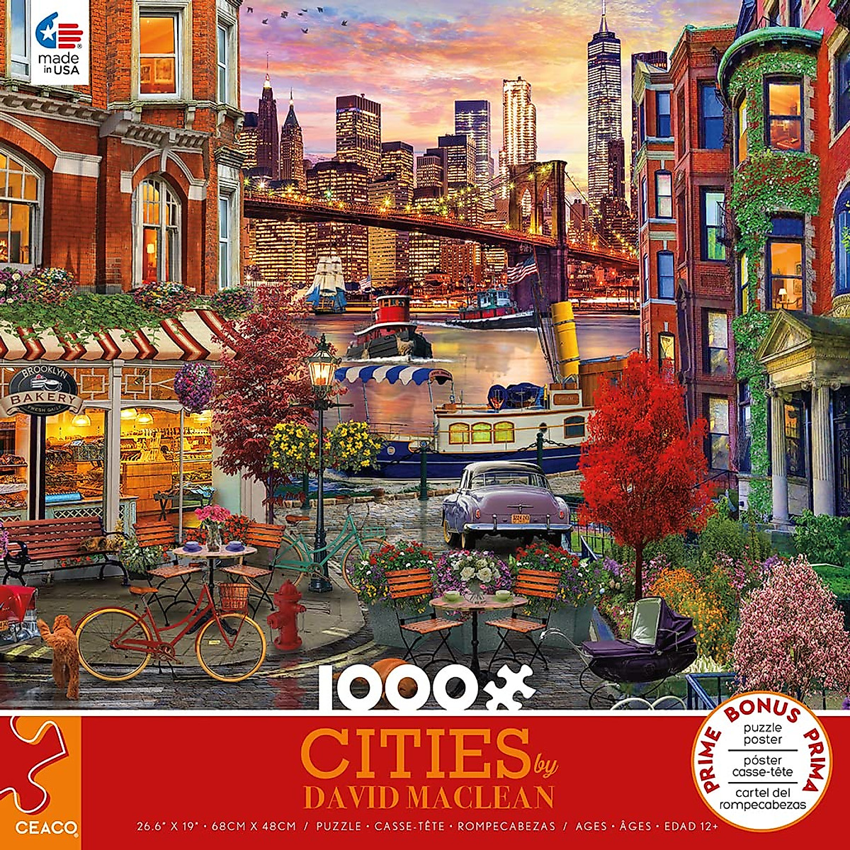 Ceaco - David Maclean - Brooklyn Bakery - 1000 Piece Jigsaw Puzzle