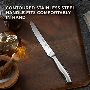 Chicago Cutlery Insignia Steel 3-Piece Knife Set With Guided Grip, Stainless Steel Blades and Handles For Home Kitchen and Professional Use