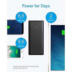 Anker Powerline II Lightning Cable (3 Pack) & PowerCore 26800 Portable Charger, Compatible with iPhone SE 11 11 Pro 11 Pro Max Xs Max XR X, iPad, and More