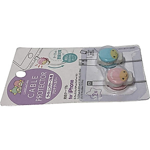 Sanrio Little Twin Stars Cable Protector Cell Phones Accessories 2pcs Set for iPhone (Lightning Cable)