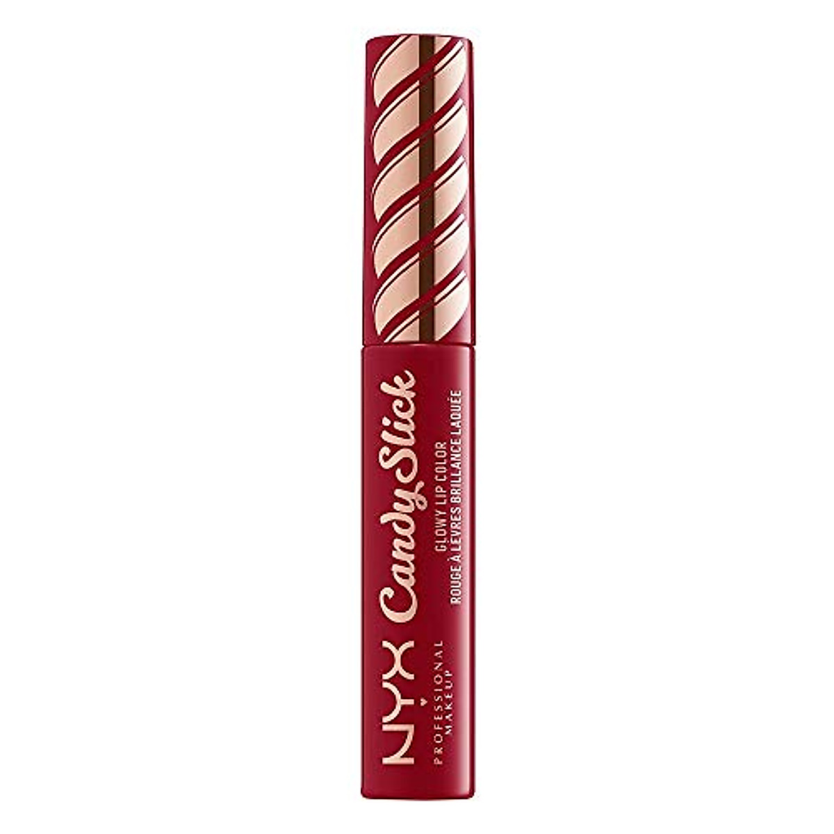 NYX PROFESSIONAL MAKEUP Candy Slick Glowy Lip Color Gloss - Single Serving (Wine Red)