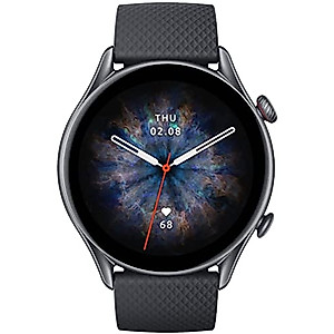 Amazfit GTR 3 Pro Smart Watch for Men,12-Day Battery Life, Alexa Built-in, Bluetooth Call & Text, GPS & 150 Sports Modes, 1.45”AMOLED Display, Fitness Watch with SpO2 Heart Rate Tracker, Black