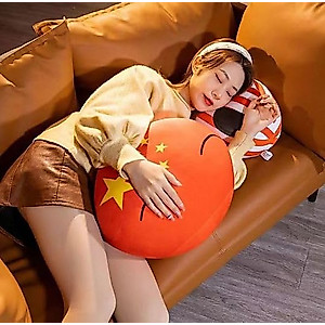 Hgplvxj 11.8Inch Country Ball Plush Toy, Polandball Stuffed Plush Pillow Birthday Xmas Gift for Kids (America)