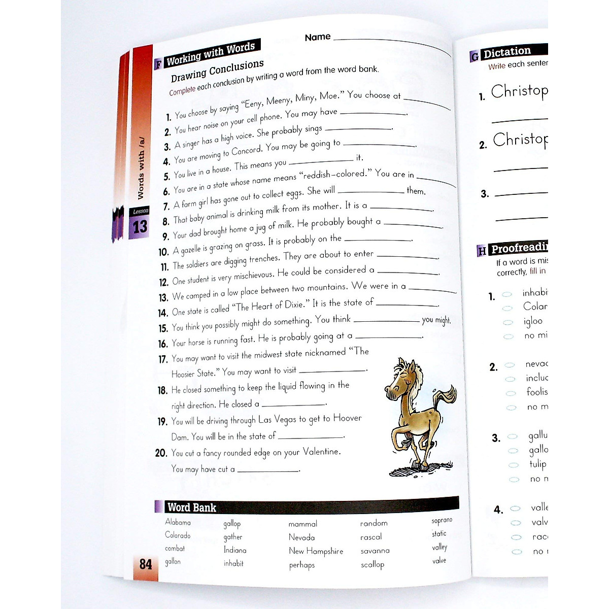 5th Grade Spelling Student Workbook Level E by A Reason For - Fifth Graders Practice Workbooks for Words, Vocabulary & Comprehension Skills - Kids Help Books for Homeschool, Classroom, & Home