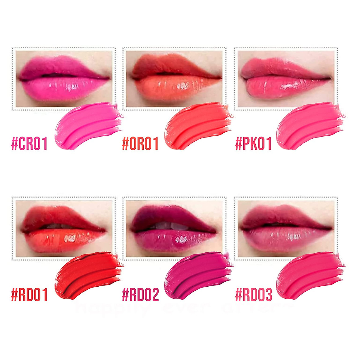 DEALPLUSDEAL ROMANTIC BEAR Wine Lip Tint - 6 Pcs Set Long Lasting Color Waterproof Wine Bottle Design Lip Gloss Lip Makeup Liquid Lipgloss