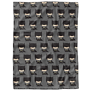 LOGOVISION Batman Lightweight Baby Blanket, 30"X40", Cute Chibi Character Pattern Unisex for Infants Girls & Boys