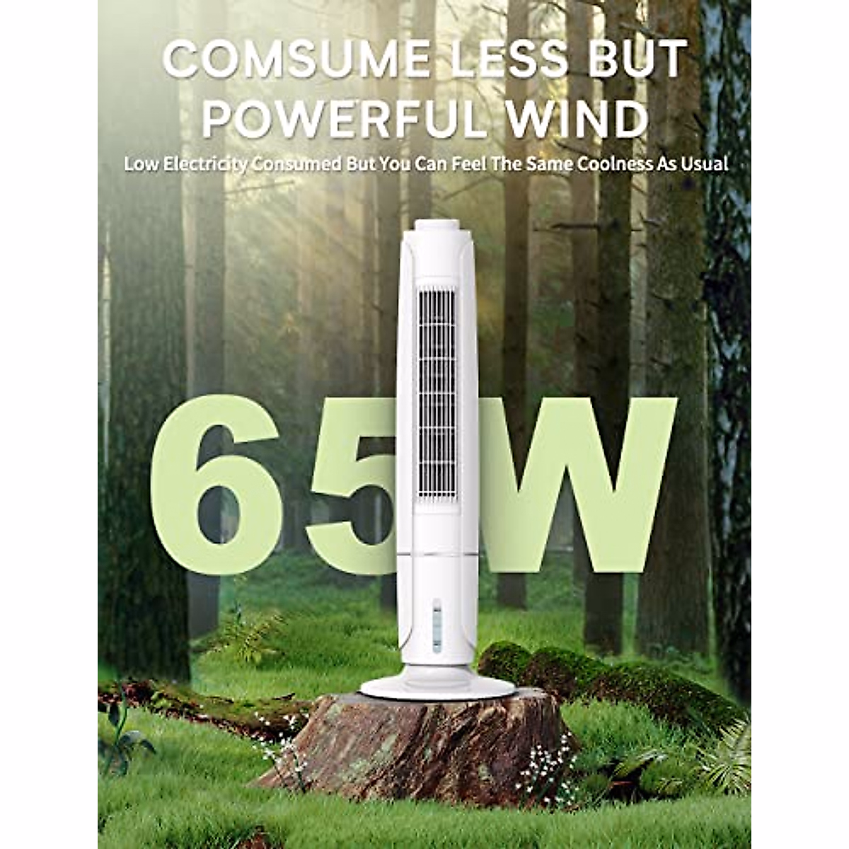 Evaporative Air Cooler Windowless - COMFYHOME 3 IN 1 Portable Evaporative Cooler, 3 Speeds, 60°Oscillation, 12H Timer & Remote, Personal Cooling Fan, Room Air Conditioner for Bedroom Home Office, 43In